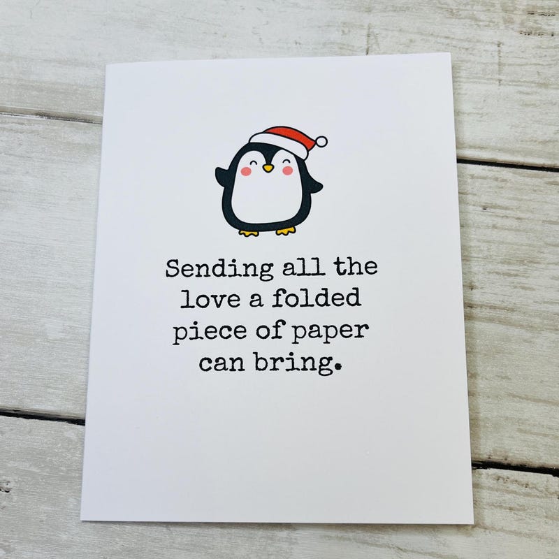 Sending Love at Xmas Card - Etsy
