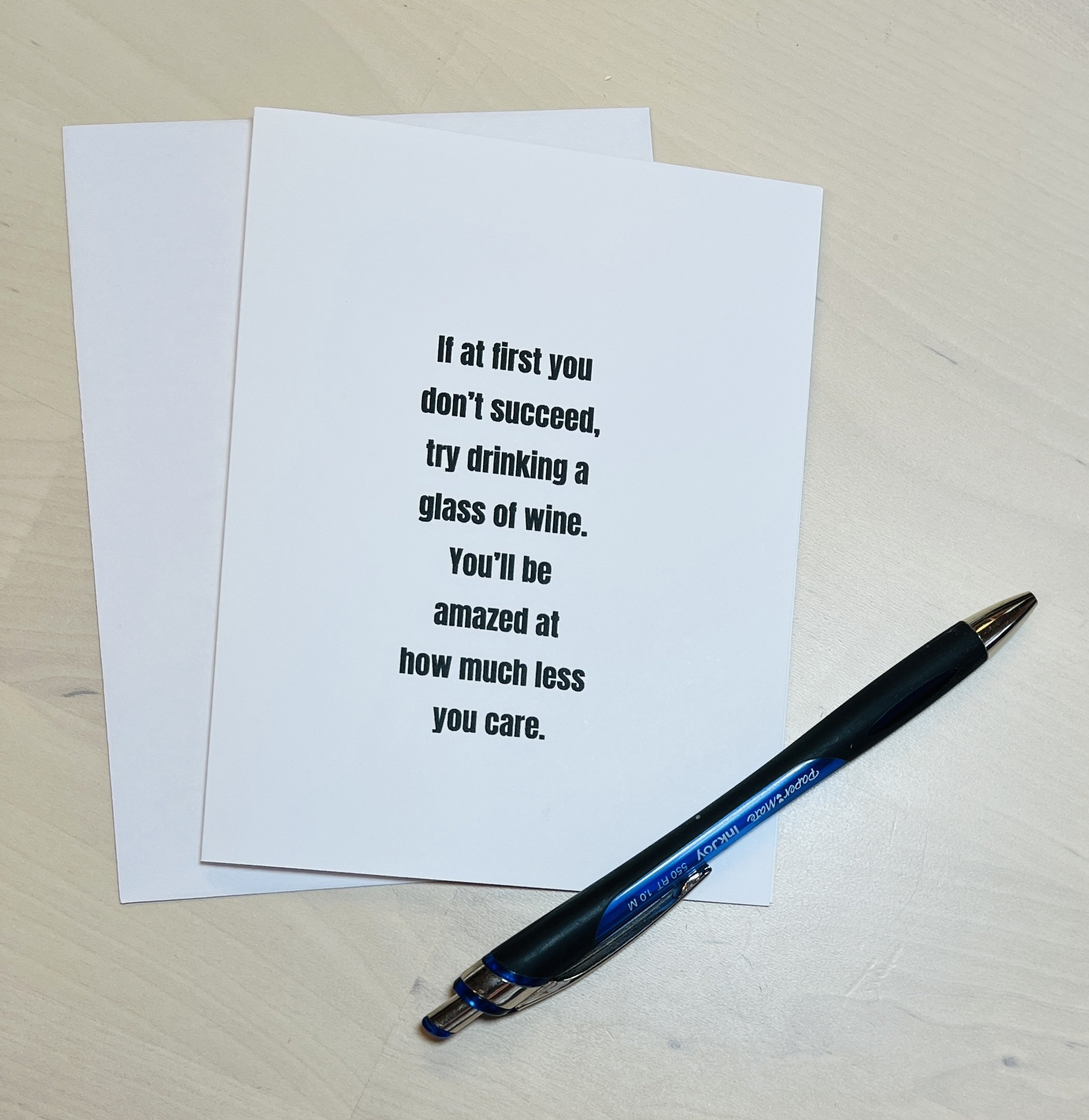 Funny Work Card, Funny College Grad Card, Funny Success Card, Drink ...