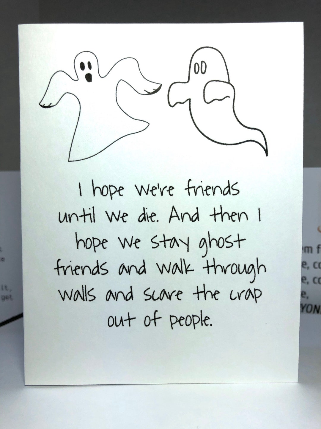 Friends Funny Card Snarky Card Friends Forever Card Friends - Etsy