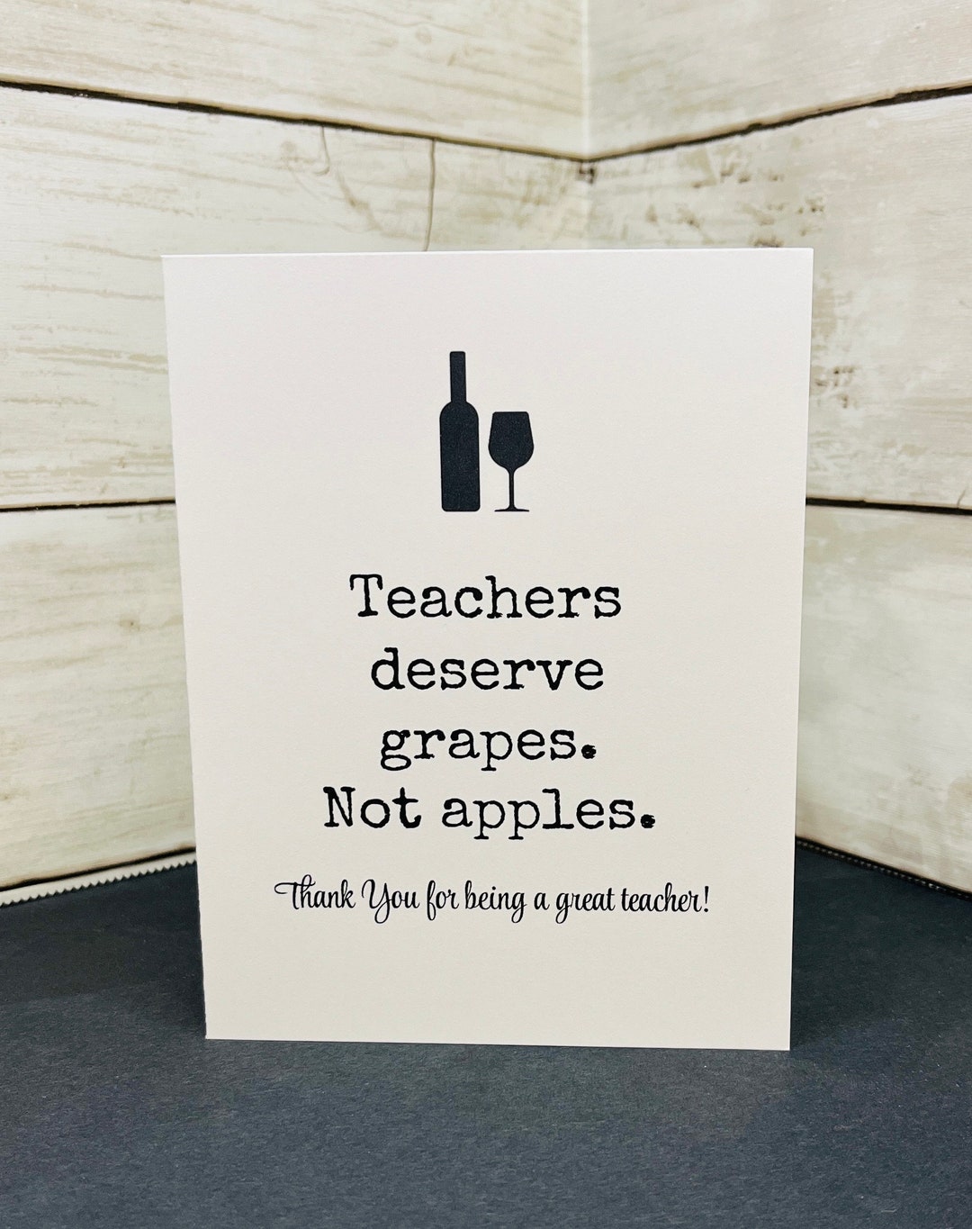 Teacher Appreciation / Funny Teacher Card / Teacher Gift / Teacher ...