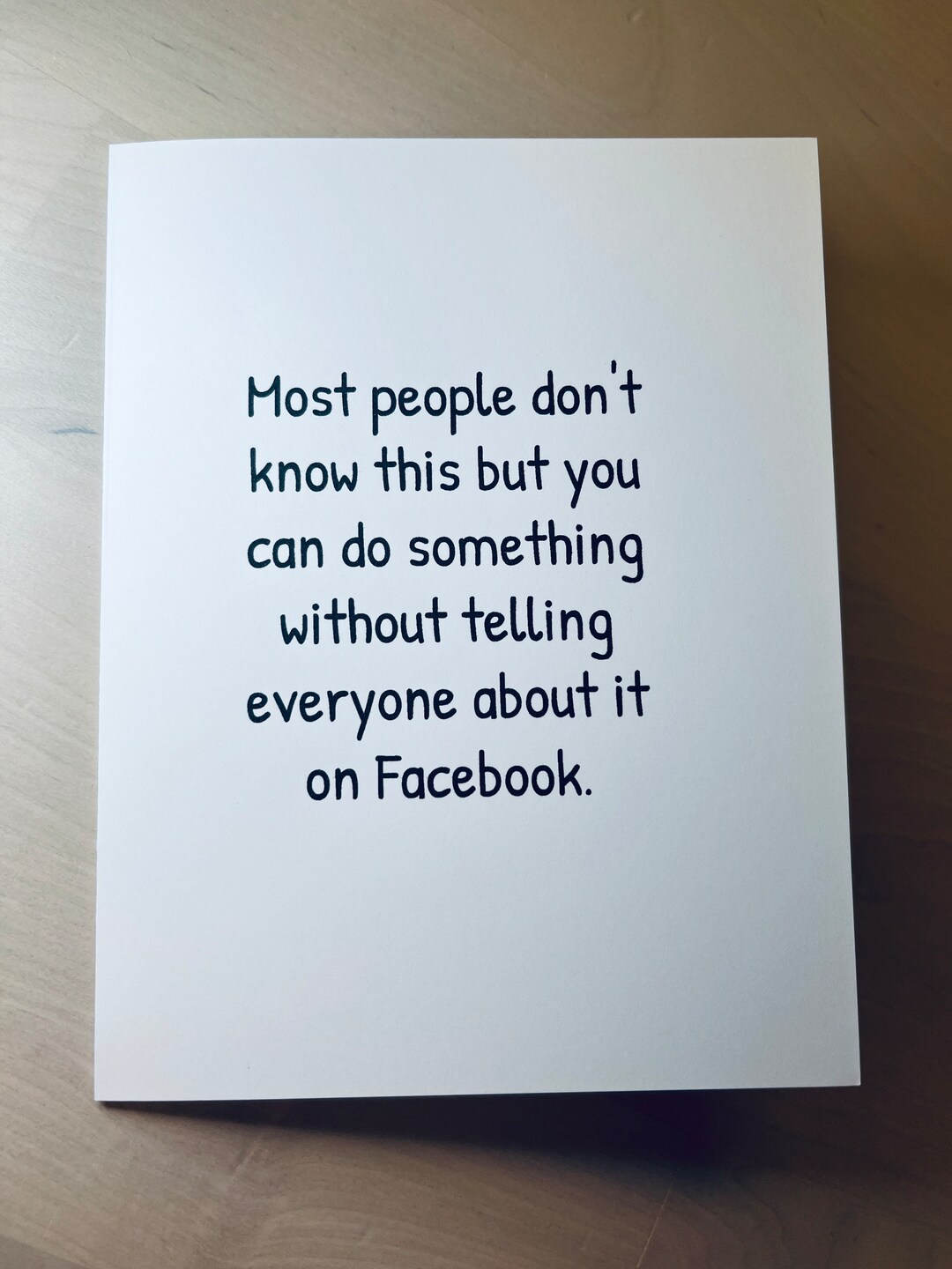 Funny Friendship Card, Facebook Card, Oversharing Humor, You Don't Have ...
