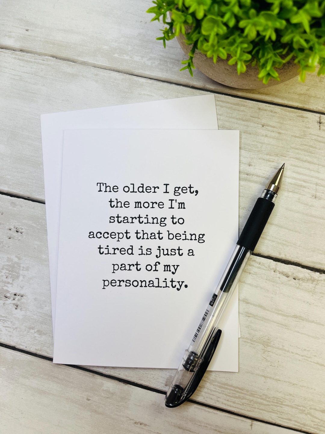 Funny Getting Older Card, 50th Birthday, Friendship Card, Always Tired ...