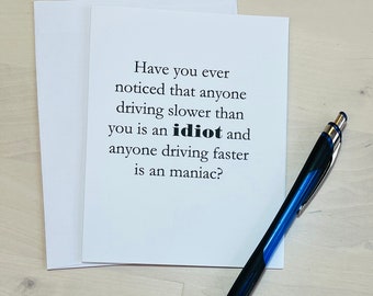 Fast Driver Card - Etsy