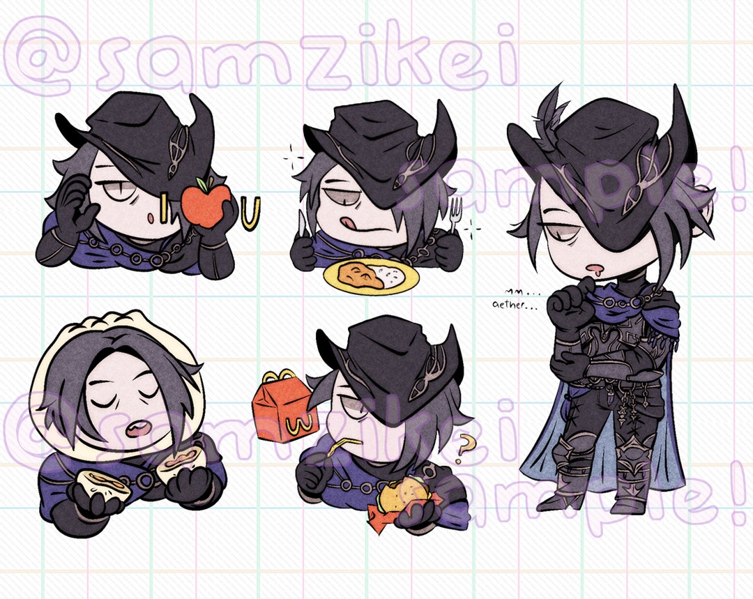 FFXIV Zero Sticker Set set of 5 - Etsy
