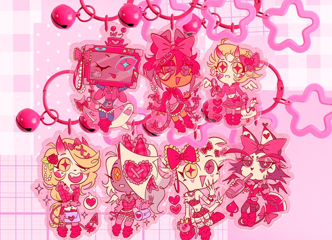Gyaru Hazbin Keychains Wave 1 (PREORDER!) - Etsy