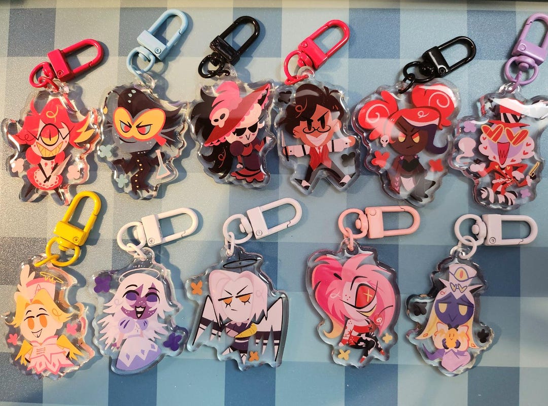 PREORDER! Hazbin Blorbos 2" Acrylic Charms (BATCH 2) - Etsy