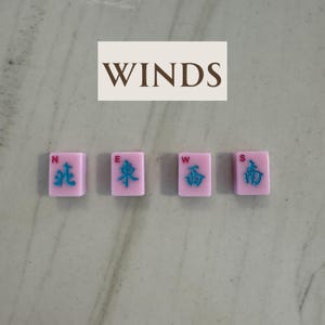 Mahjong Tile Place Card- 4 Pack: Mahjongg Party, Mahjong Night - Etsy