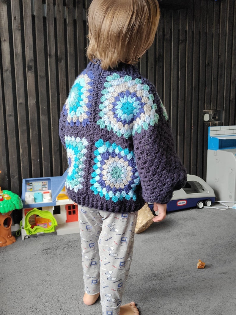 Kids Granny Square Jumper - Etsy