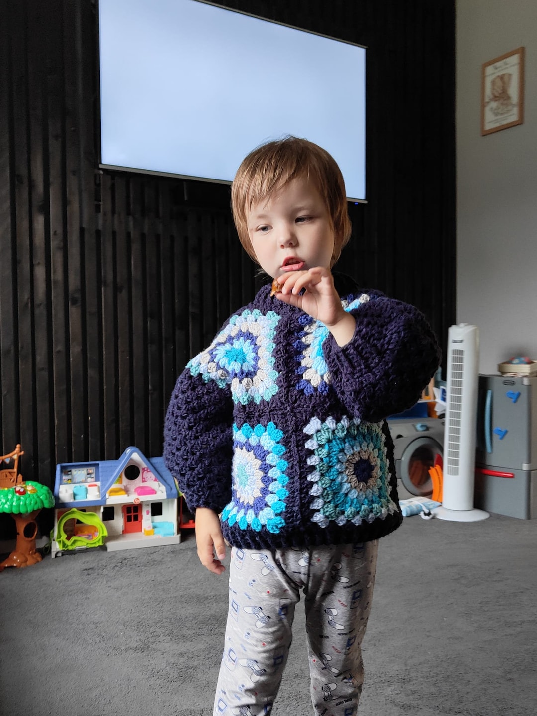 Kids Granny Square Jumper - Etsy