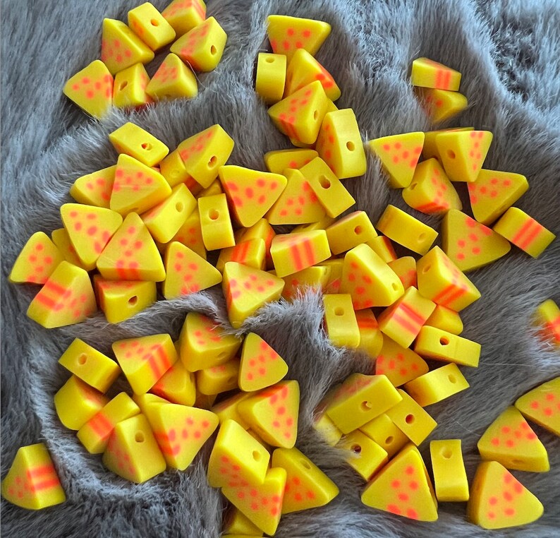 Cheese Wedge Polymer Clay Beads for Jewelry Making - Etsy