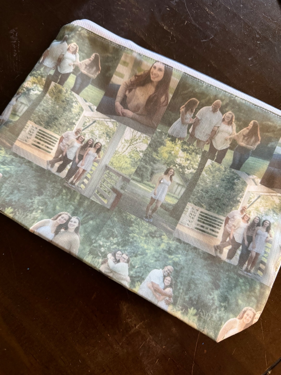 Custom Photo Zipper Pouch - Etsy
