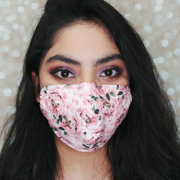 Floral Face Mask - Etsy