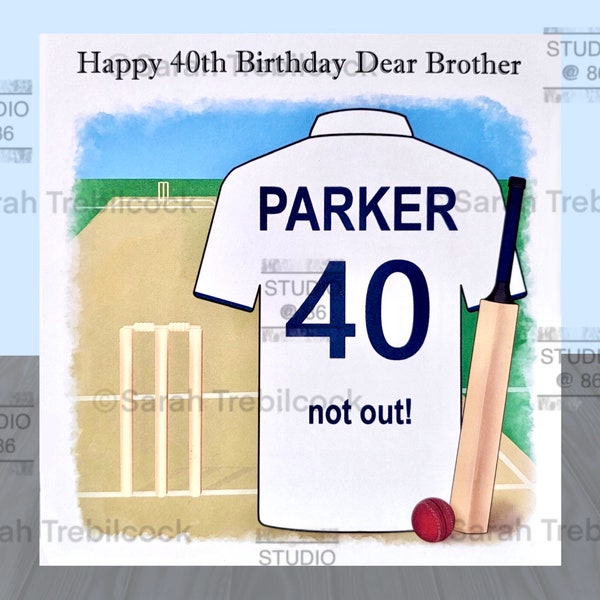Personalised 21st Birthday Card Son Cricket - Etsy UK