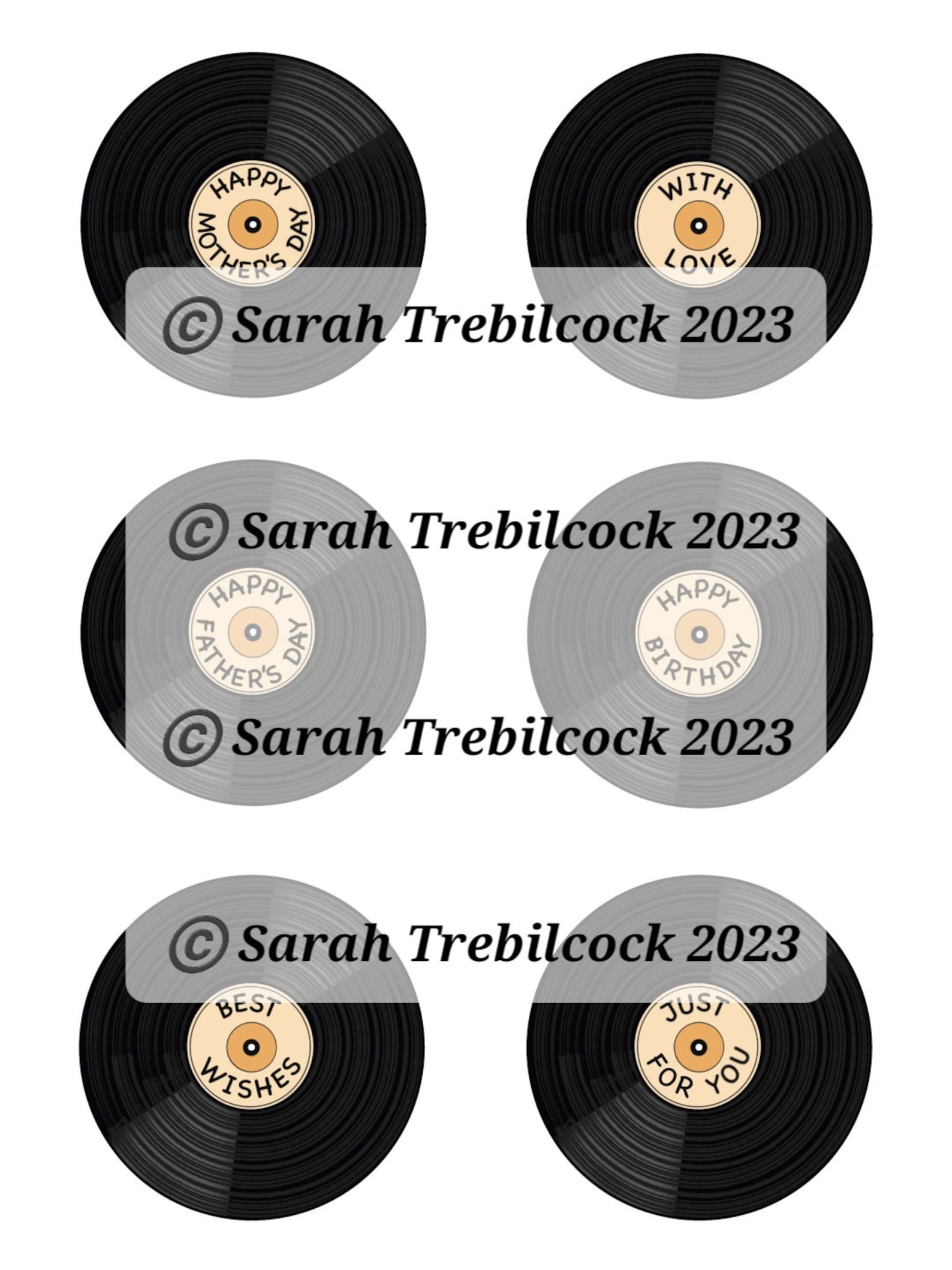 PDF Instant Download to Print & Make a Pop up Record Player Inside a ...