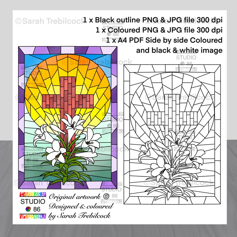 Colored Digital Stamps - Etsy