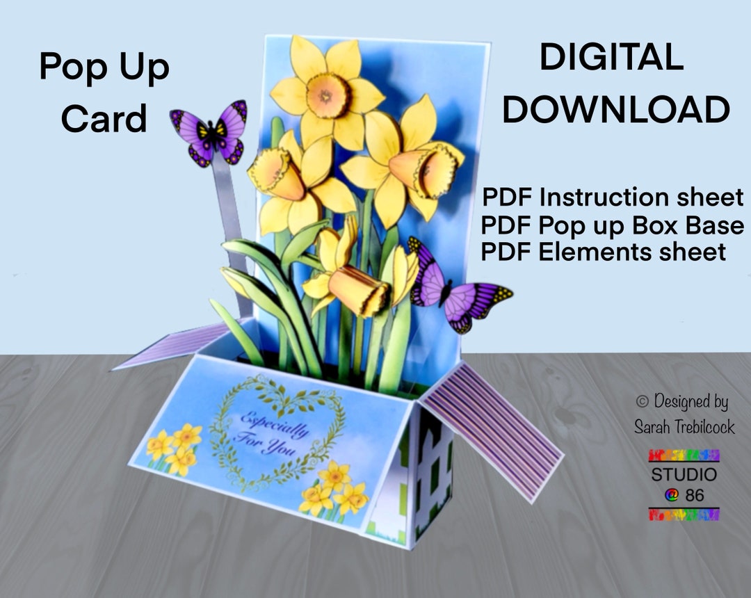 PDF Instant Download to Print & Make a Pop up Box Concept Card Includes ...