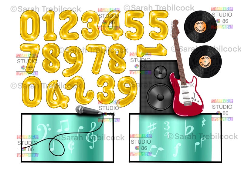 PDF Instant Download to Print & Make a Pop up Music Themed Birthday Box ...
