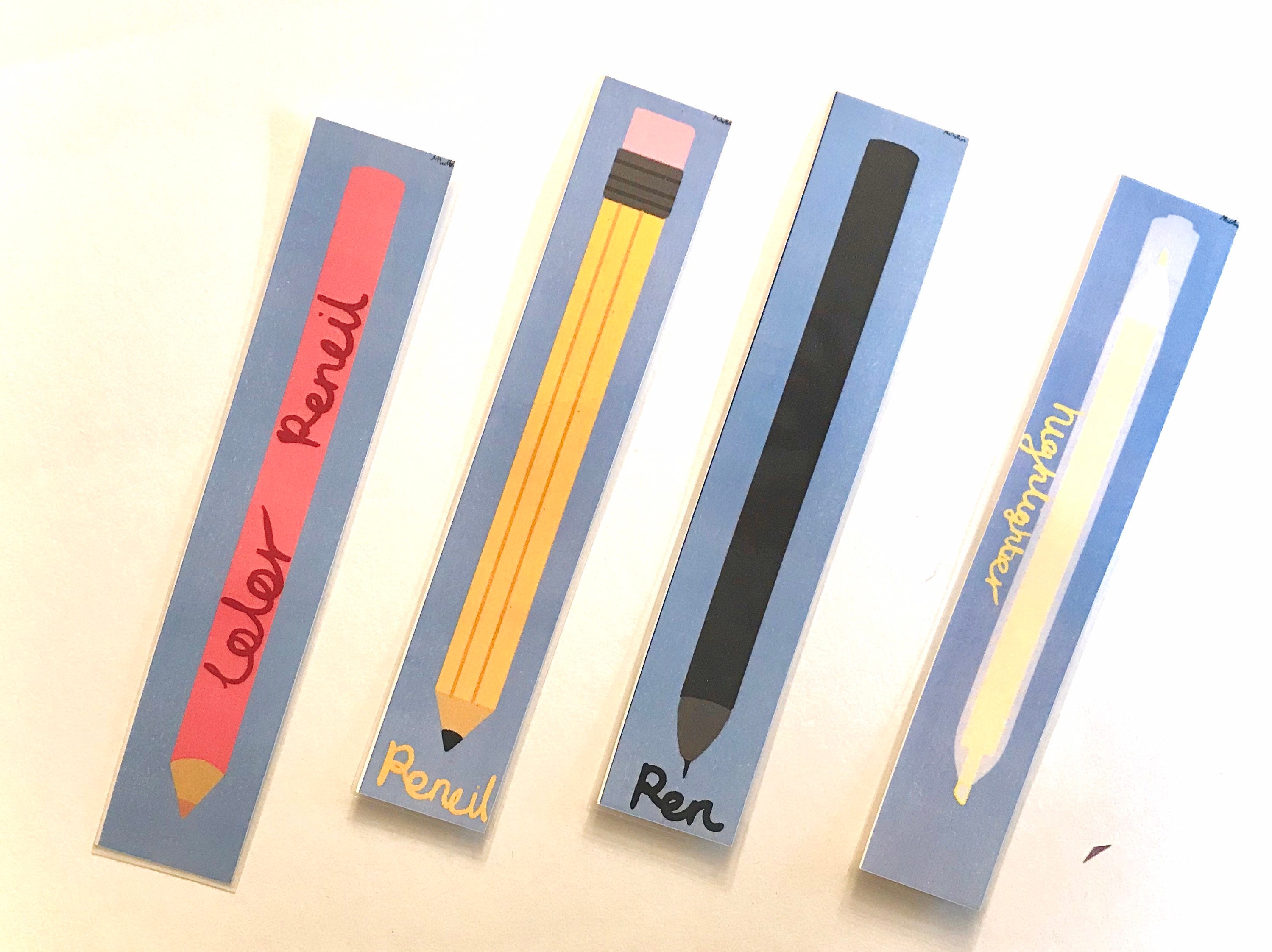 School Themed Bookmarks - Etsy