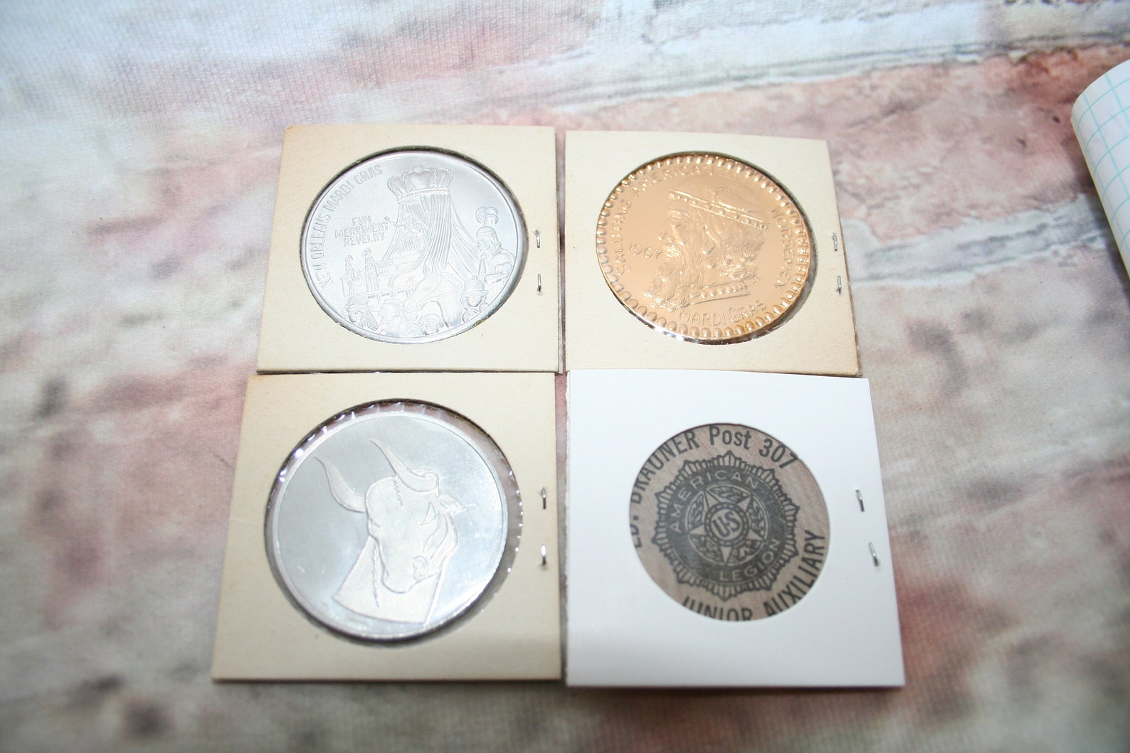 LA BUCHES 56TH Mardi Gras New Orleans Vintage Doubloons Rare Anodized ...