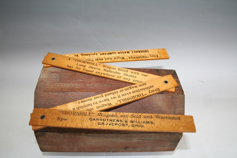 Thornhill Wagon Folding Ruler - Antique Collectible - Etsy