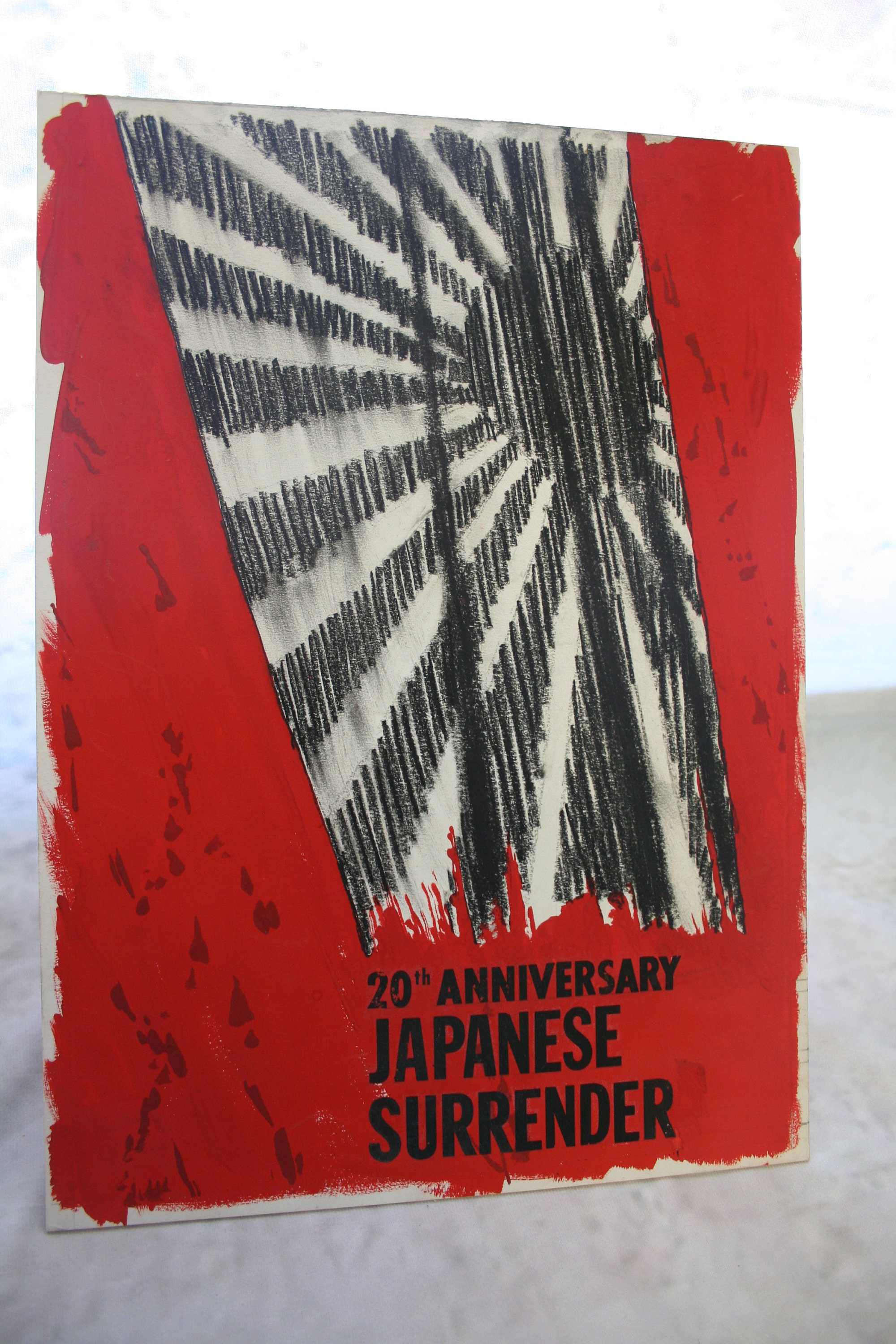 Rising Sun Flag 20th Anniversary of the Japanese Surrender Print/poster Nice Vintage Item - Etsy