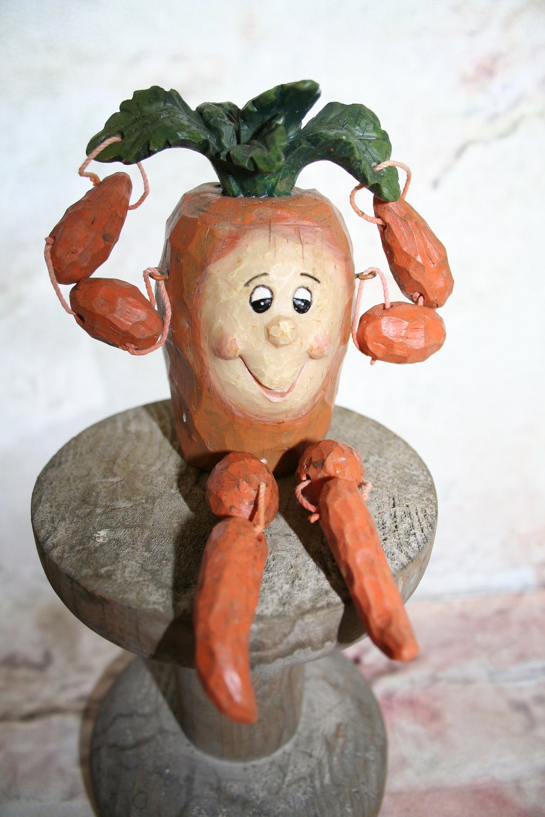 CARROT Smiling Vegetable/fruits Garden Buddy Shelf Sitter ...