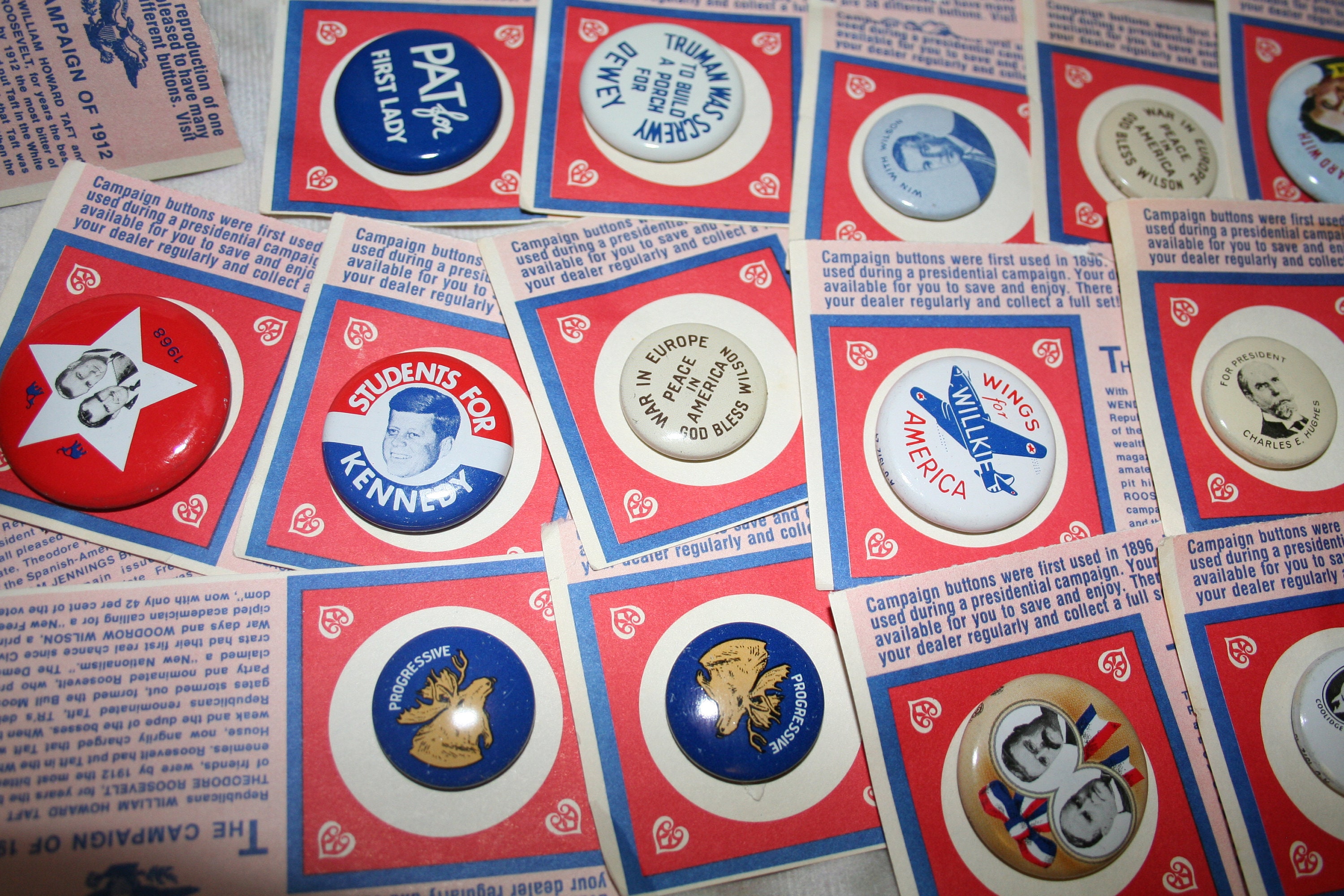 Presidential Campaign Buttons Vintage Large Lot 39 Reproductions - Etsy