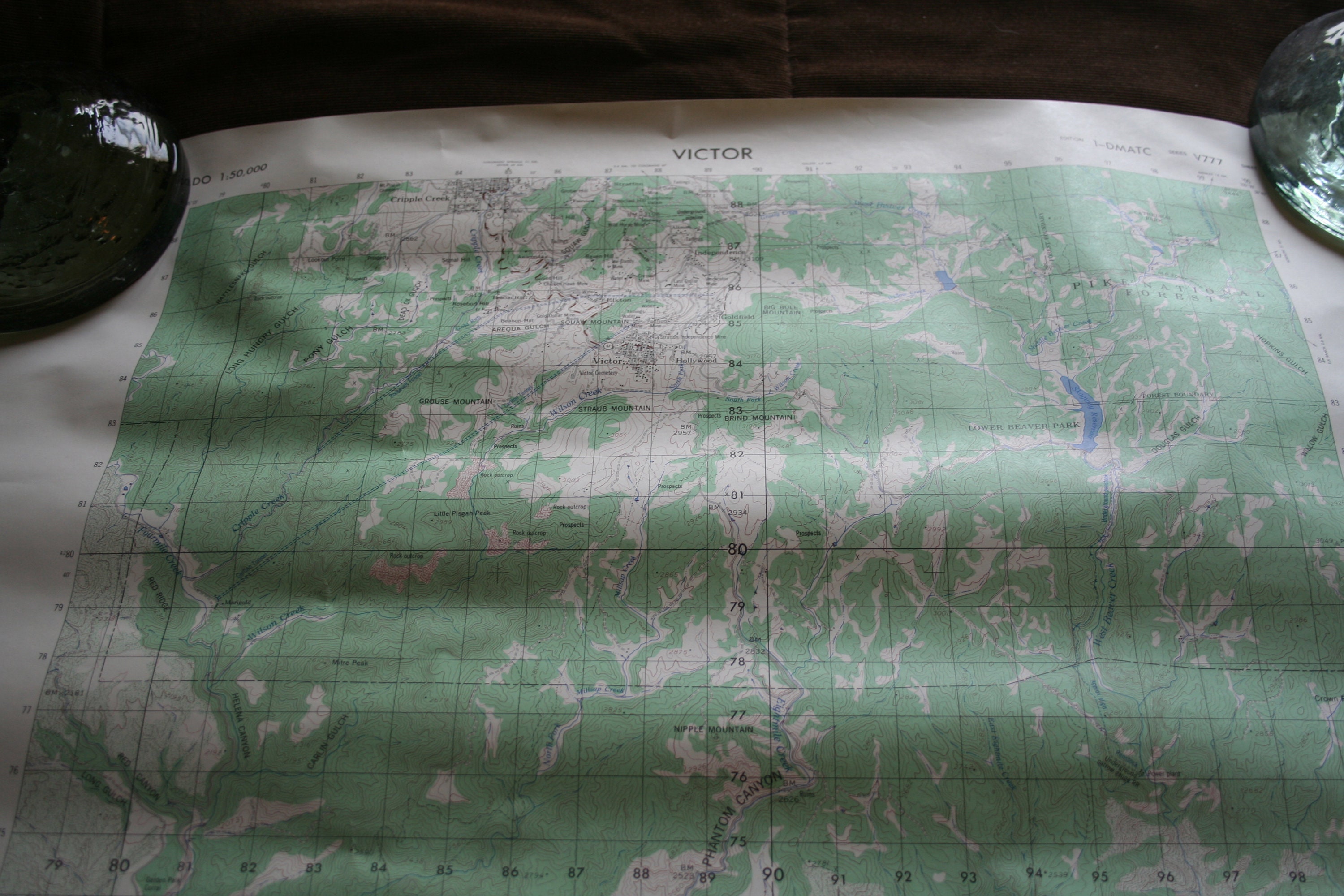 Colorado Topographical Map CHEESMAN LAKE CO 14ER Tarryall Mountains ...