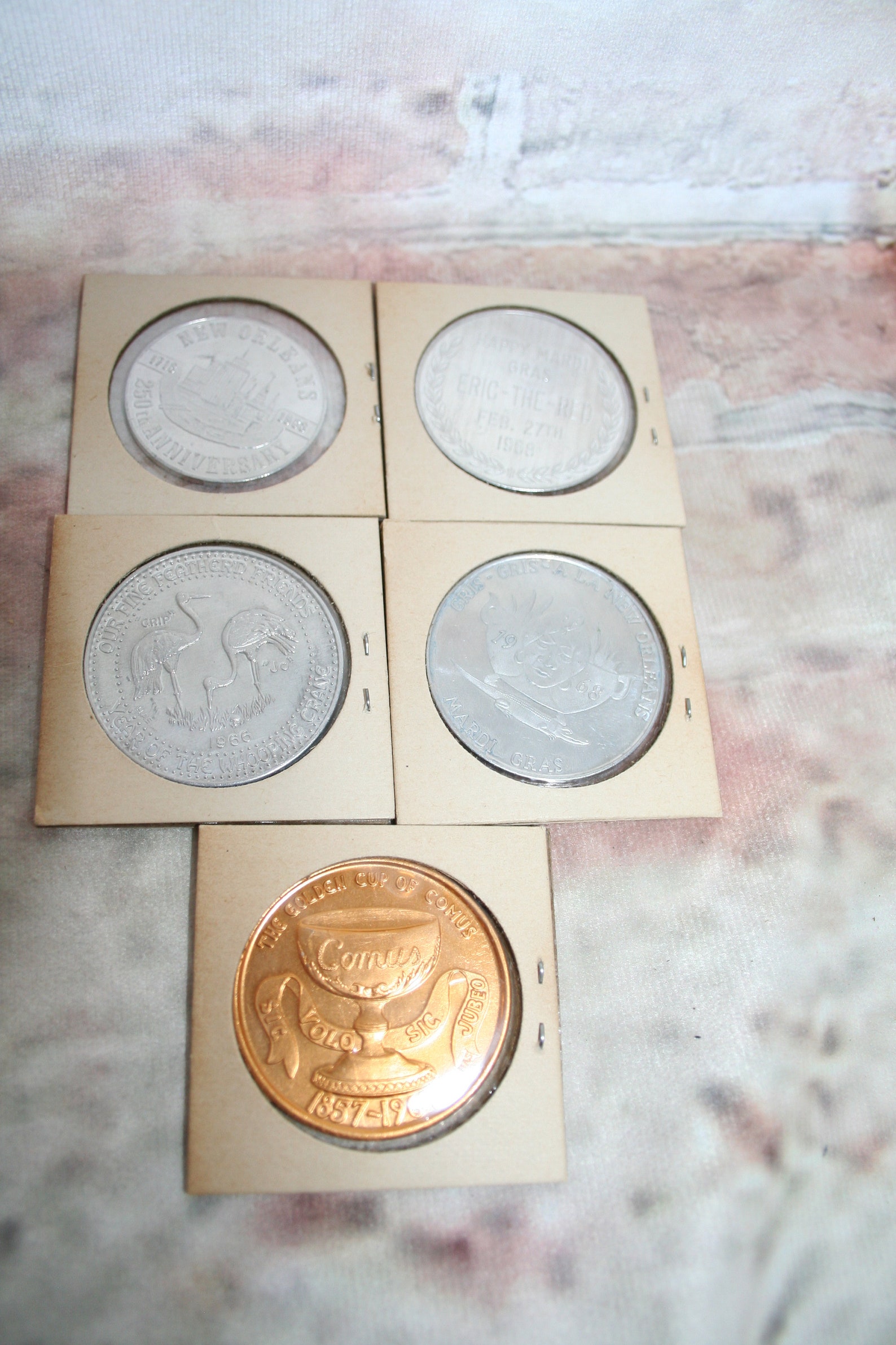 LA BUCHES 56TH Mardi Gras New Orleans Vintage Doubloons Rare Anodized ...