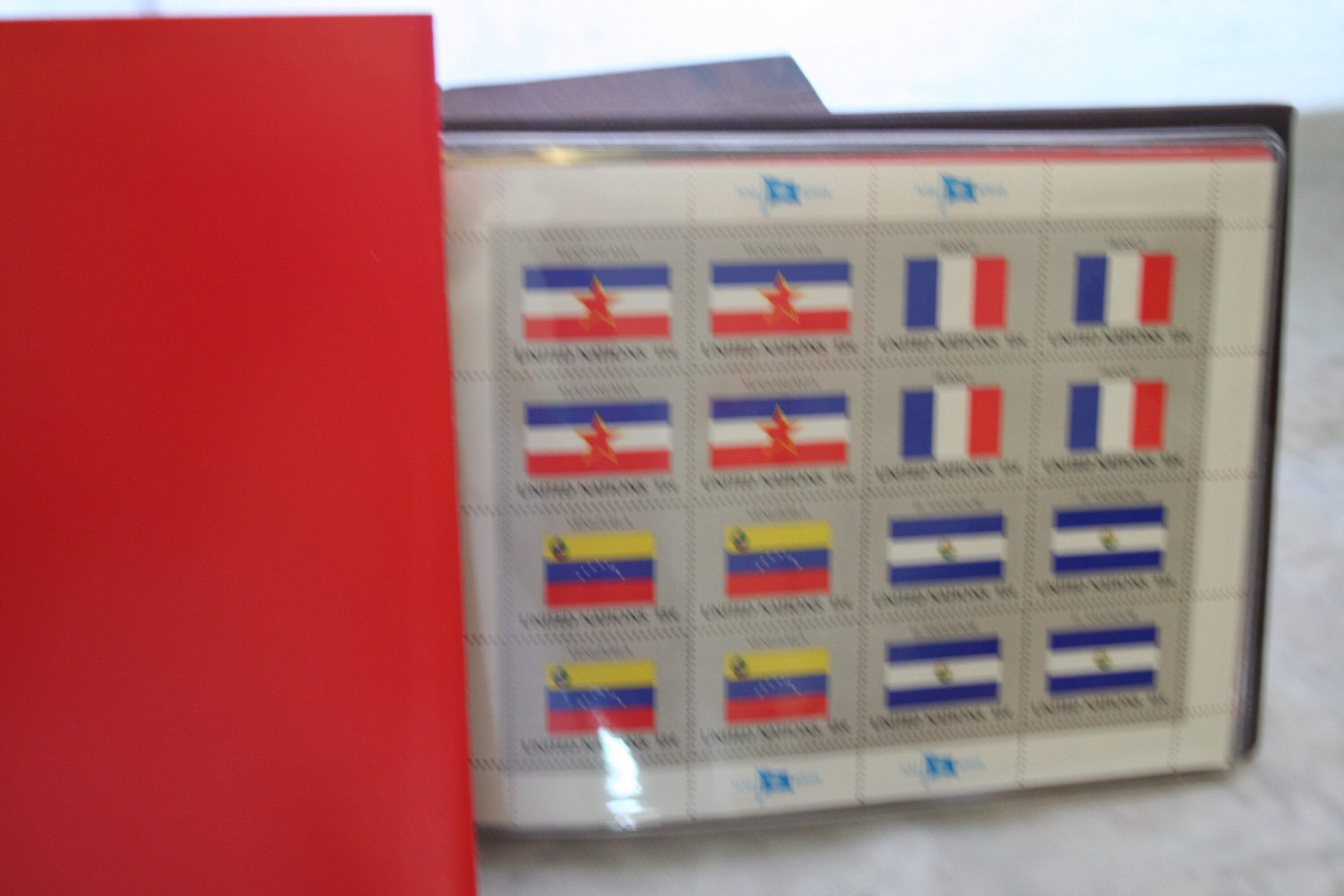 STAMP COLLECTION Flags of the United Nation 1980 Collection Featuring ...