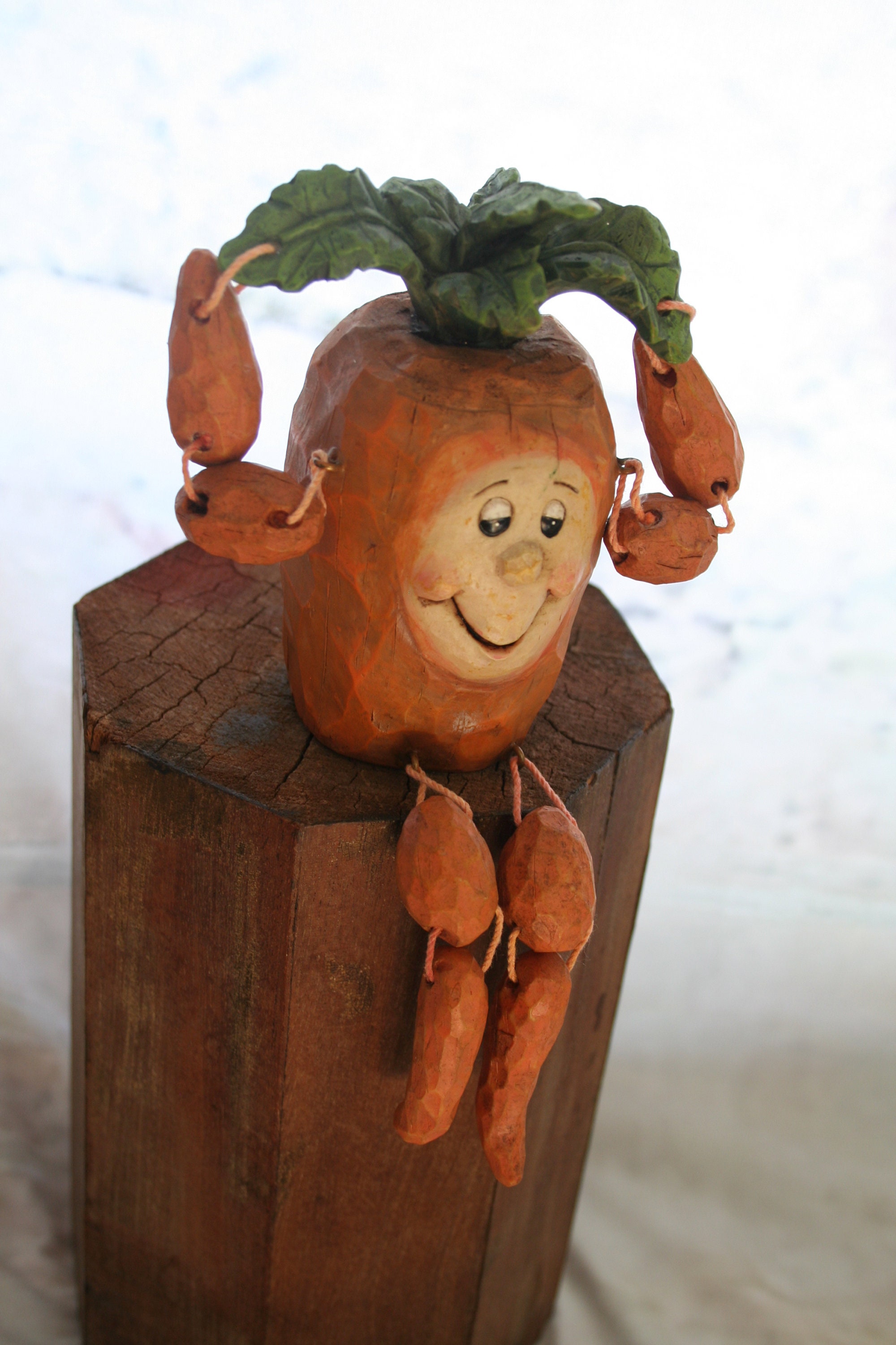 CARROT Smiling Vegetable/fruits Garden Buddy Shelf Sitter ...