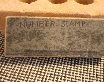 Rubber Stamp Numbers - Etsy
