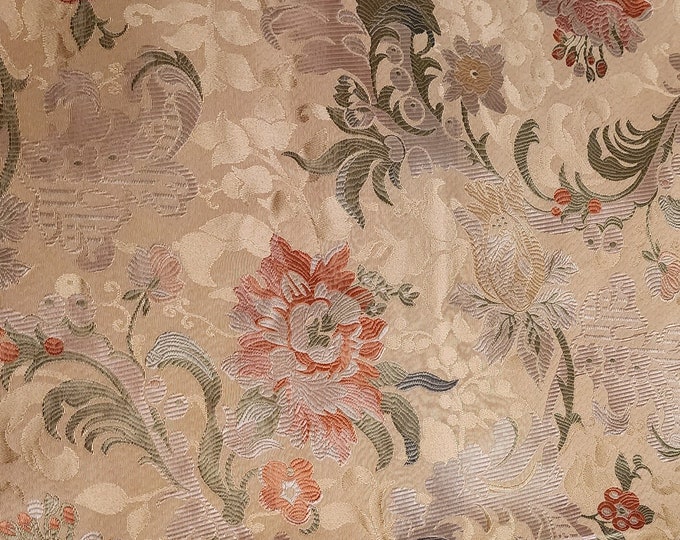 Scalamandre Louis XV Silk Lampas Fabric: Floral Peony, 2 Yards - Etsy