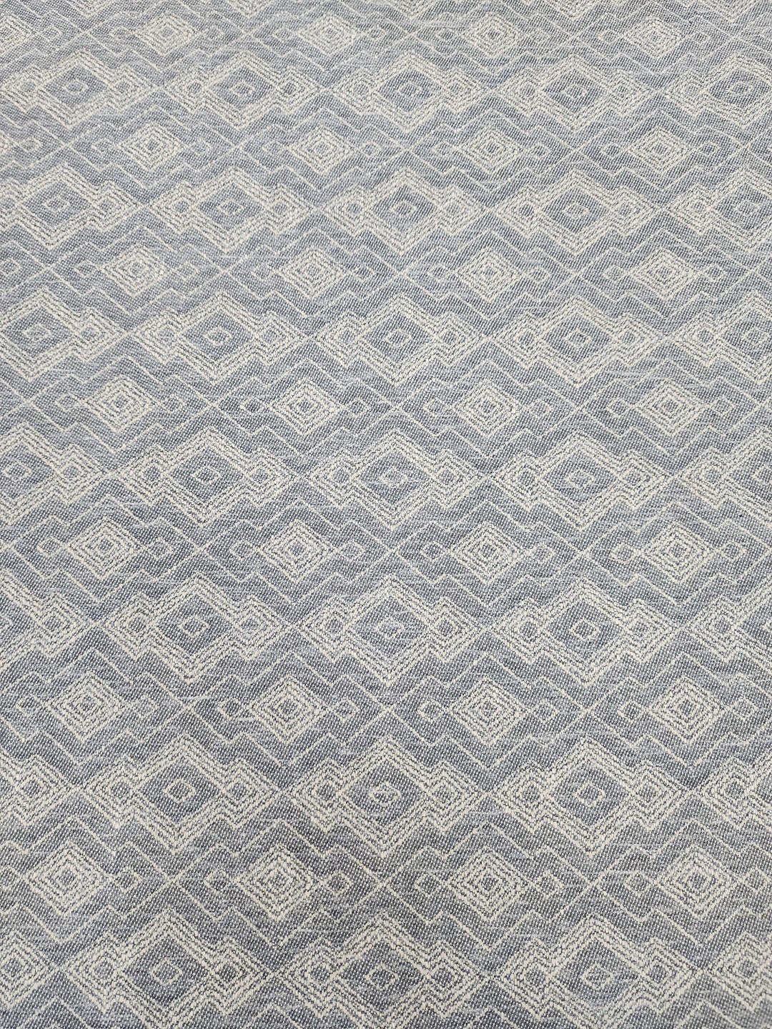 Discounted Upholstery Fabric by the Yard Blue Diamond Pattern - Etsy