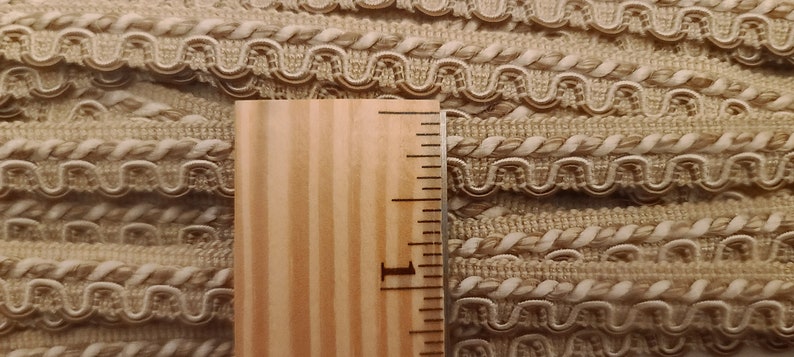 Houles Paris Gimp: Cream & Beige Passementerie Cord Trim (13mm) - Etsy