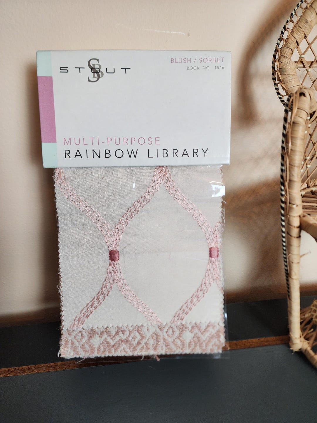 Embroidered Fabric Sample Book: 51pc Rainbow Library for Crafts - Etsy