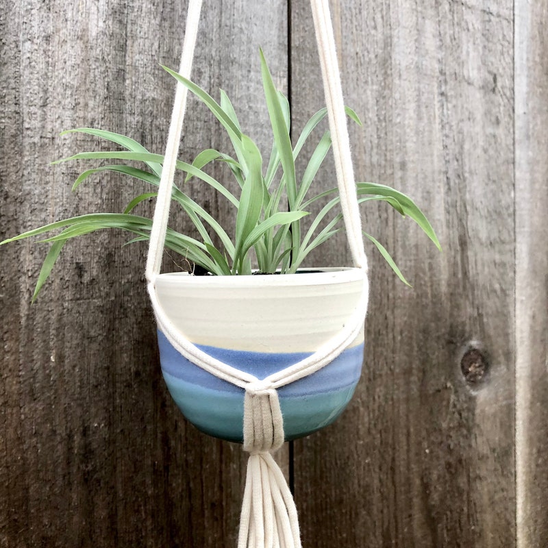 Hanging Ceramic Planter - Etsy