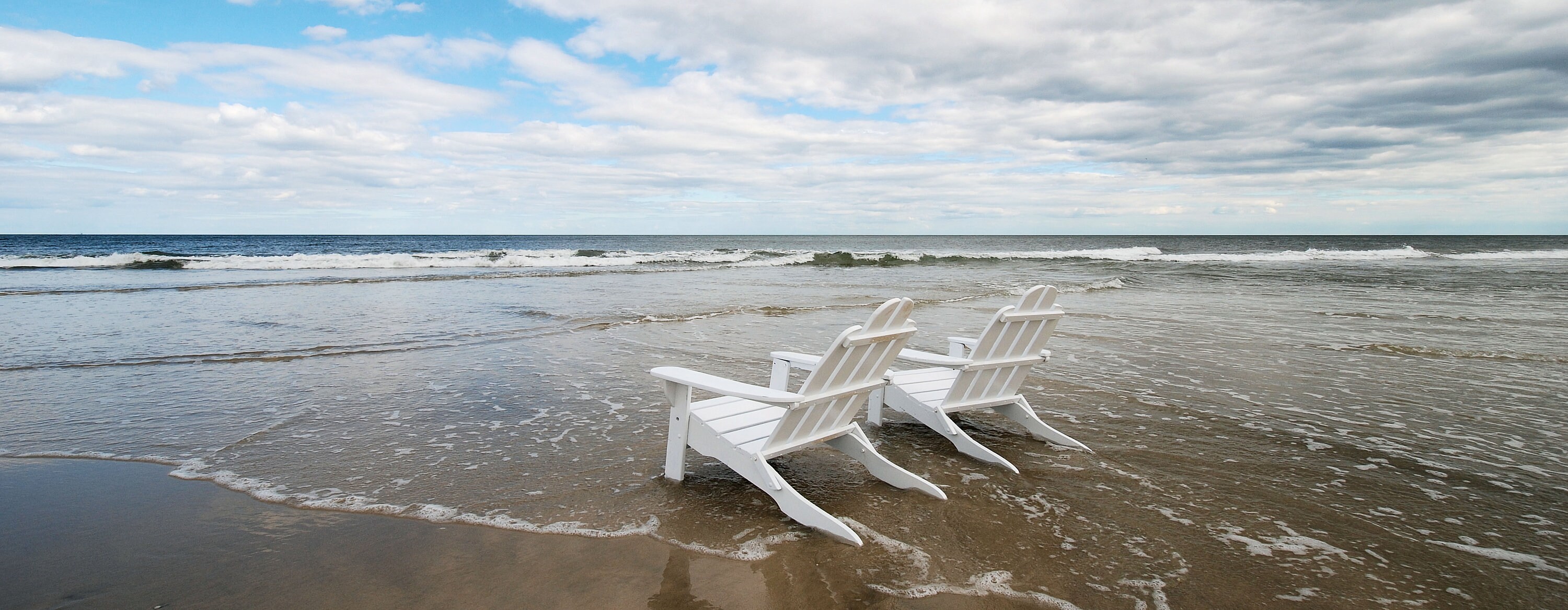 Beach Chairs at Low Tide Panorama Photo Housewarming Gift - Etsy
