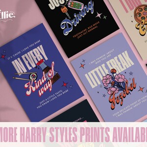 Cherry Art Print, Harry Styles Poster, Fine Line Wall Art, Typographic ...