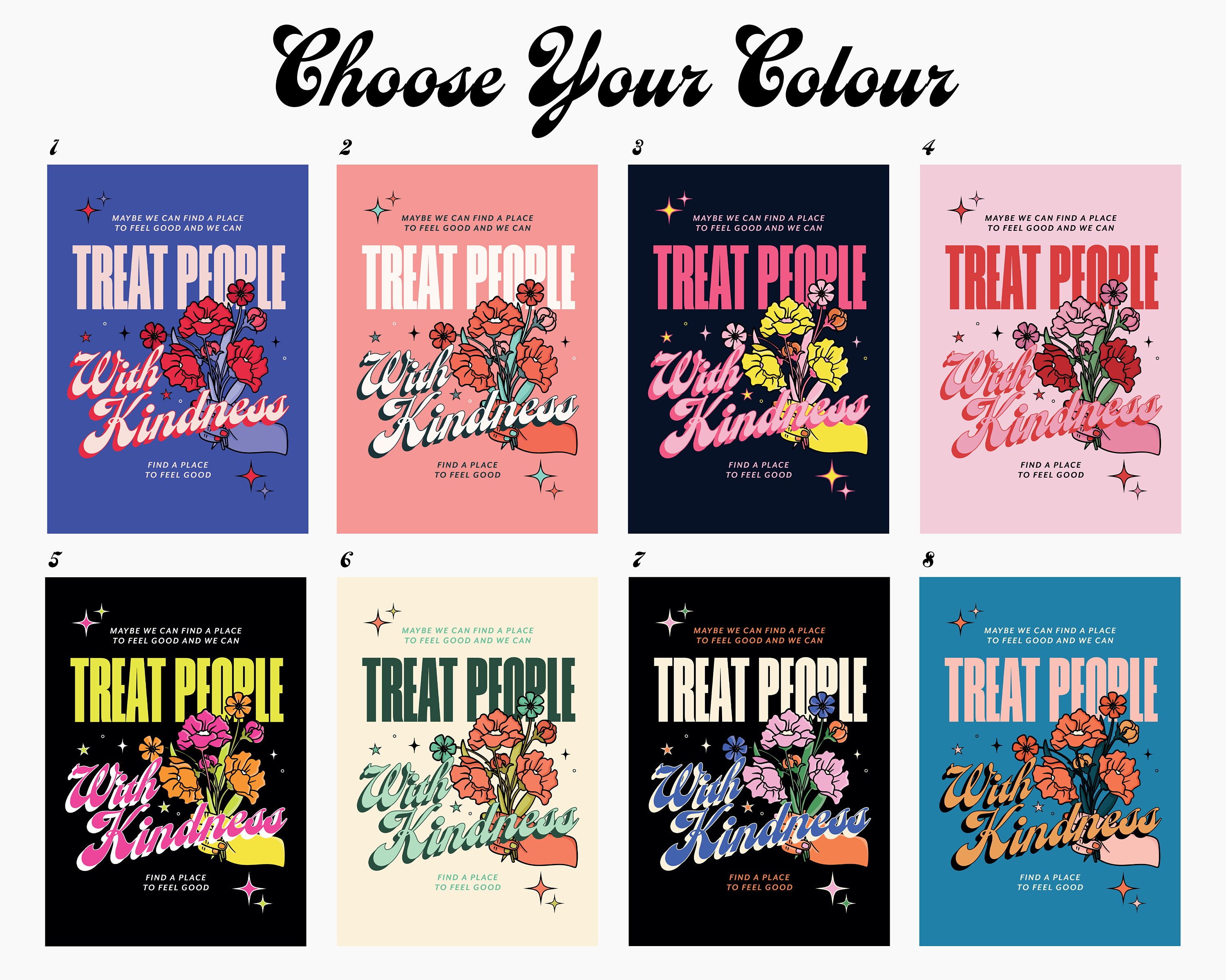 Treat People With Kindness Art Print Harry Styles Poster - Etsy UK