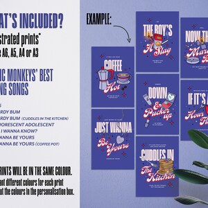 Arctic Monkeys Print Collection, A6 A5 A4 A3, Indie Rock Music, Lyric ...