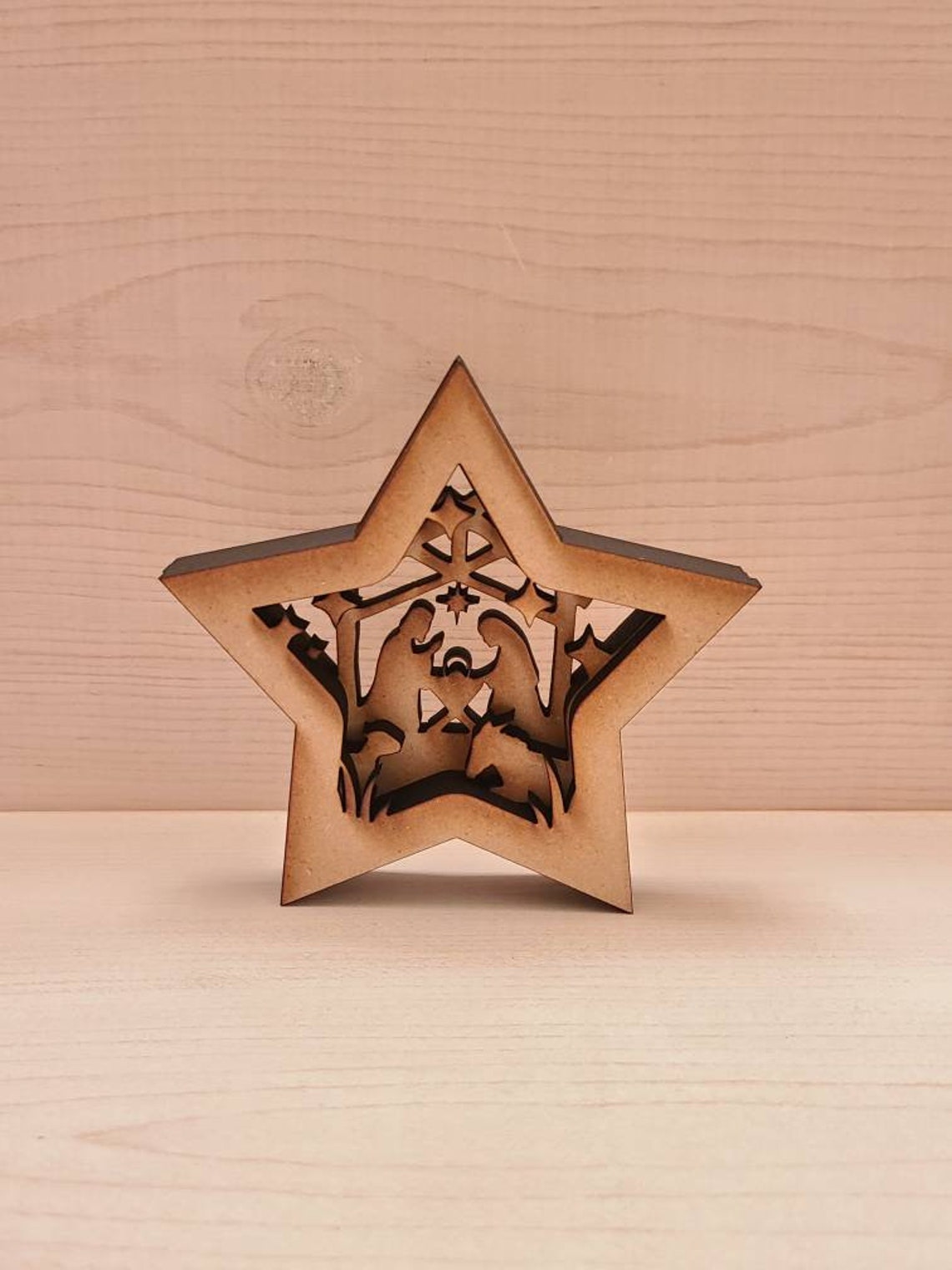 3D Nativity Star Glowforge Cut File Laser Cut File - Etsy
