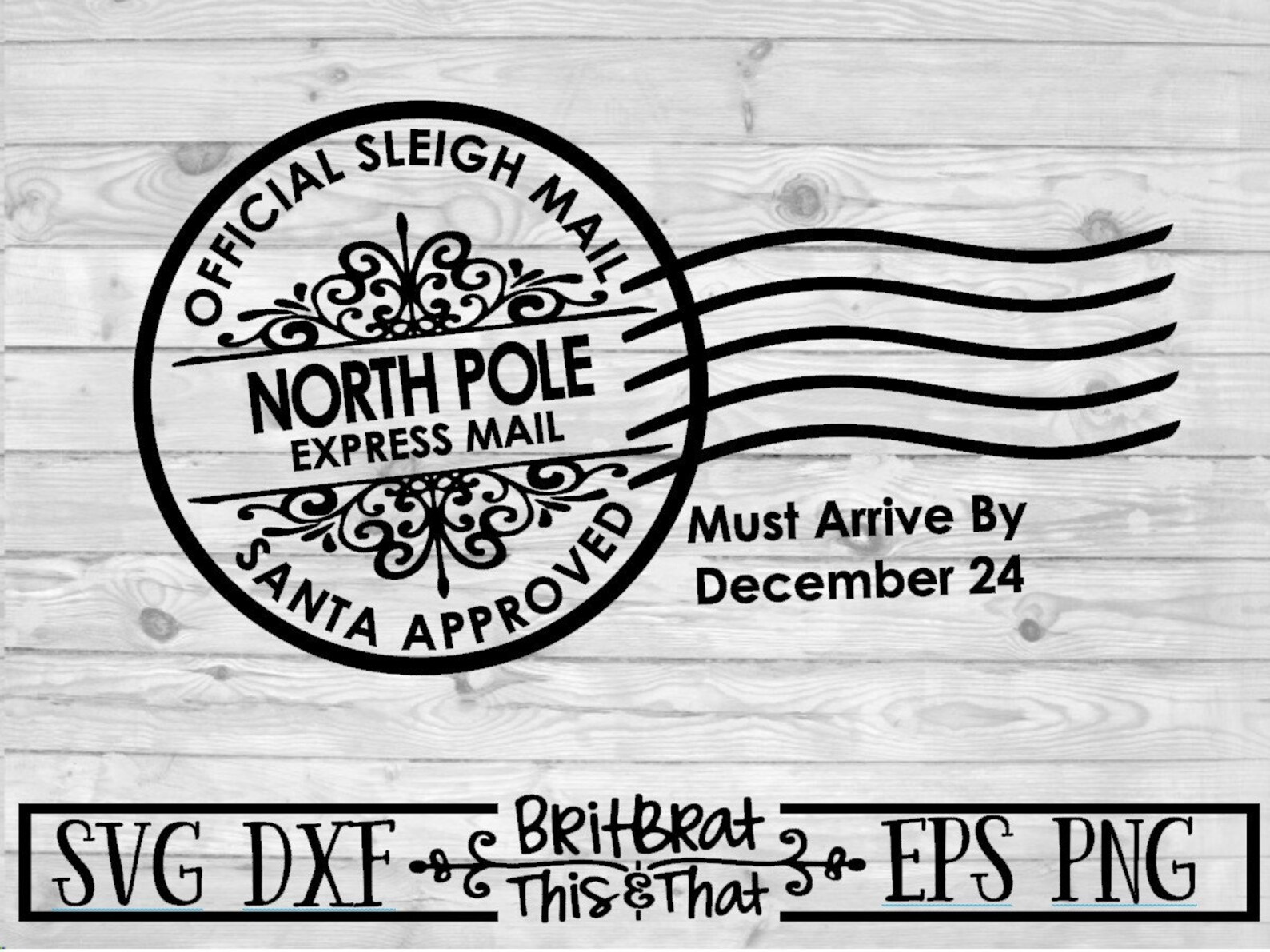 Official Sleigh Mail .svg .png .dxf .eps - Etsy