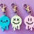 Dripping Smiley Face Keychain / Melting Happy Face Keychain - Etsy