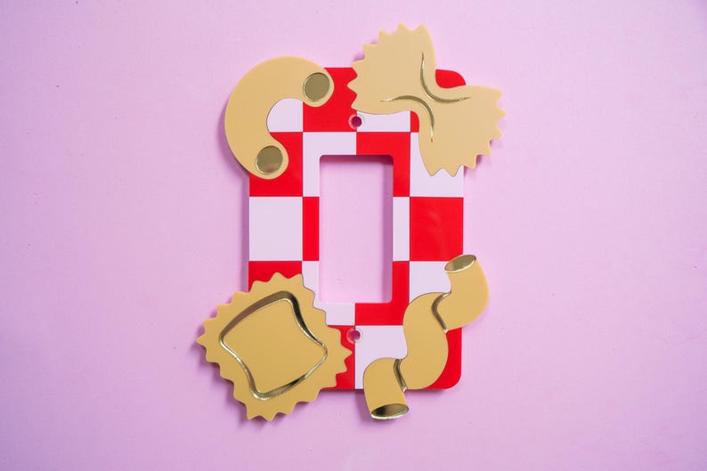 Pasta Light Switch Plate / Bowtie Pasta Outlet Cover / Foodie Lover ...