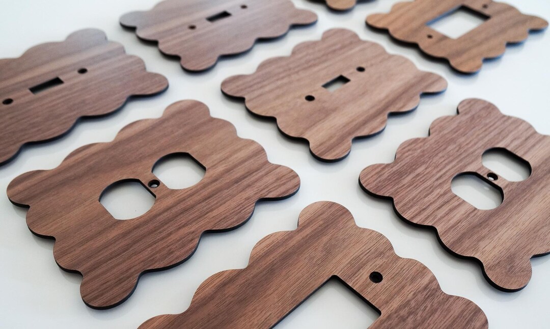 Wooden Wiggle Switch Plate Cover - Multiple Options - Etsy