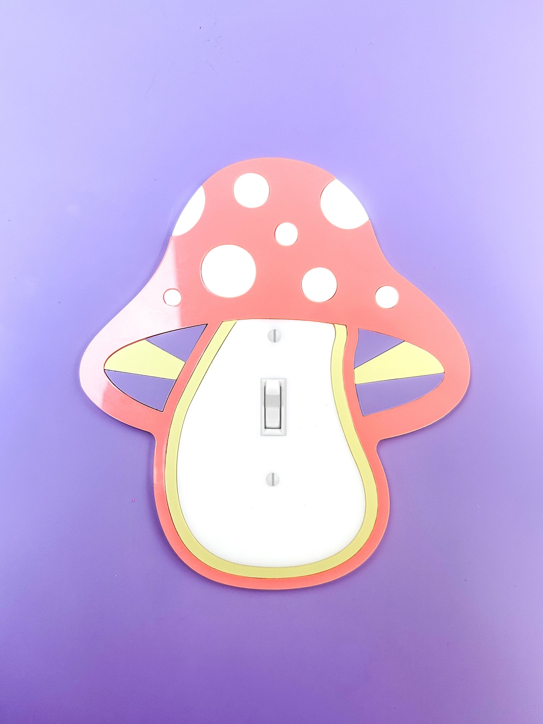 Mushroom Light Switch Cover: Funky Retro Home Decor - Etsy