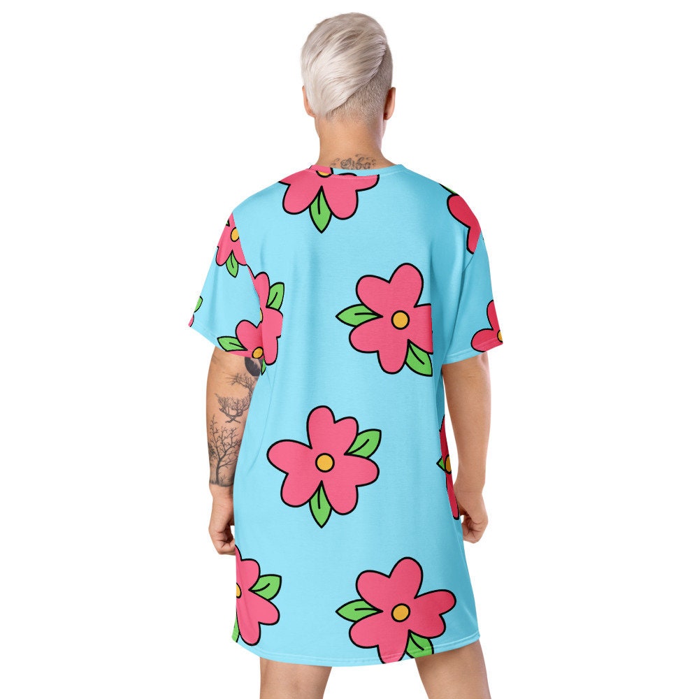Vestido muumuu de Homer Simpson. Vestido de camiseta floral - Etsy México