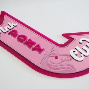 Pink Pony Club Motel Sign: Retro Wall Decor, Mirror Art - Etsy