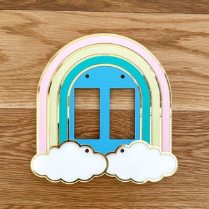 Rainbow Light Switch Plate Cover / Rainbow Decor / Rainbow Wall / Home ...
